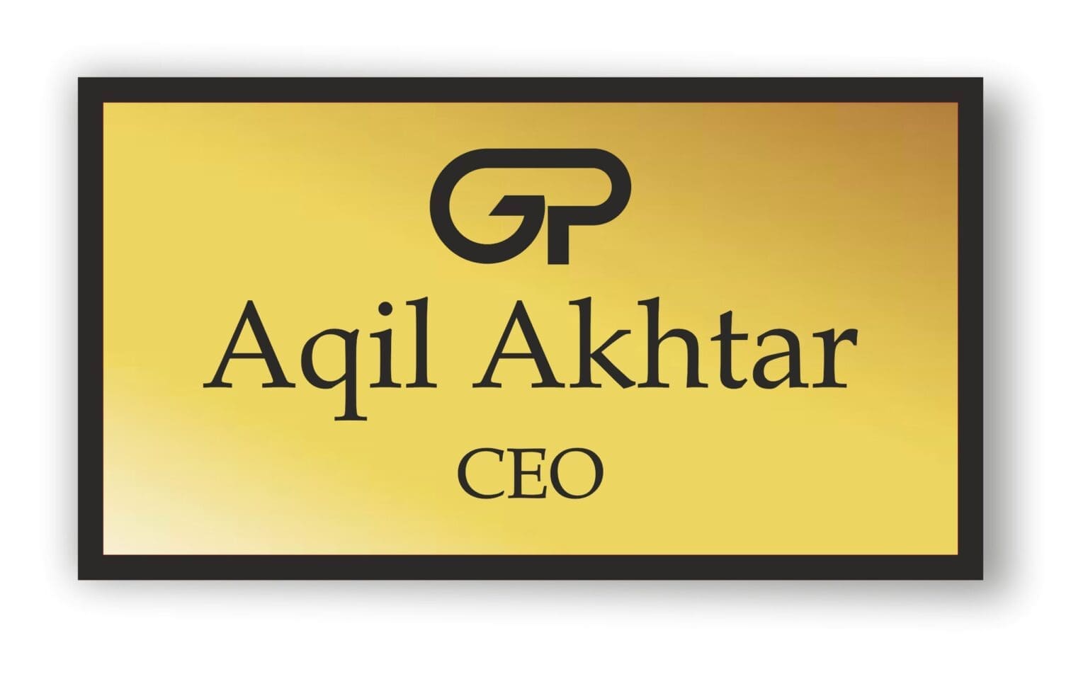 Stylish Personalised Executive Desk Name Plate, Custom Engraved Sign ...